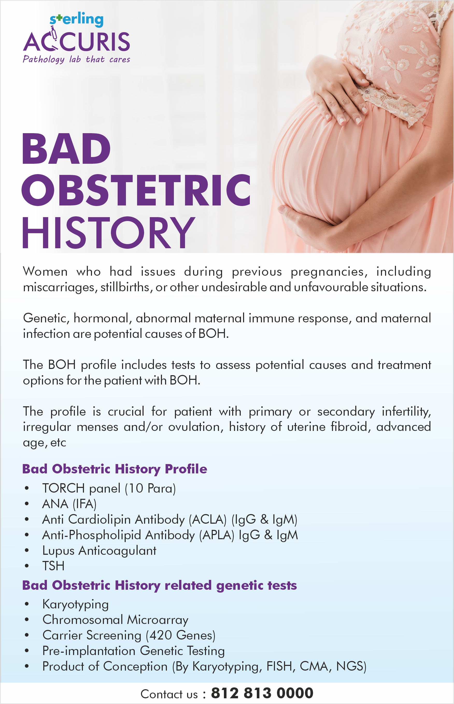 Bad Obstetric History Profile | Sterling Accuris
